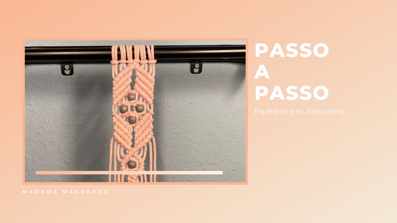 Passo a Passo Padrão em macramê / diy / Makramee tutorial - YouTube