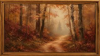 Autumn Forest TV Wallpaper 🍂 | Cozy Fall Woodland Scenery | 2 Hour Framed TV Art