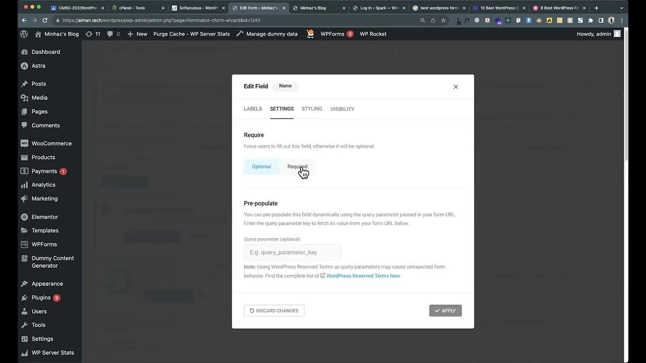 How To Work With Forminator Forms Condtional Payments Visibility Muti Step By Aiman