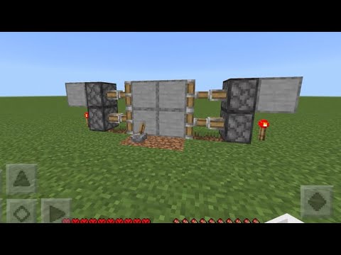 Minecraft 2X2 piston door tutorial - YouTube