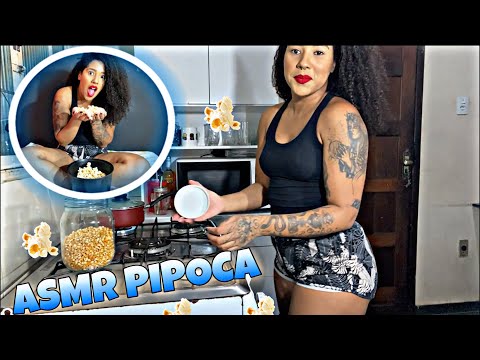 ASMR: SONS DE PIPOCA |Camila Mineira|