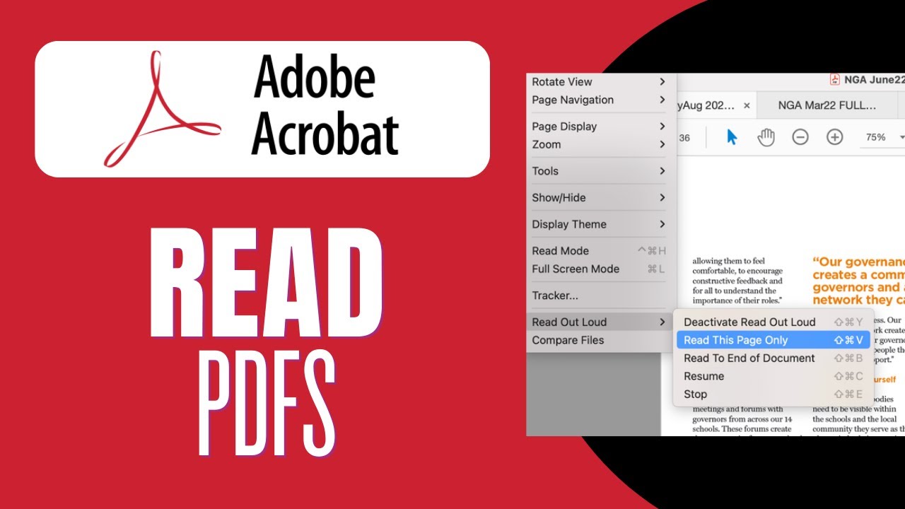 How to Read PDFs with Adobe Acrobat Reader - YouTube