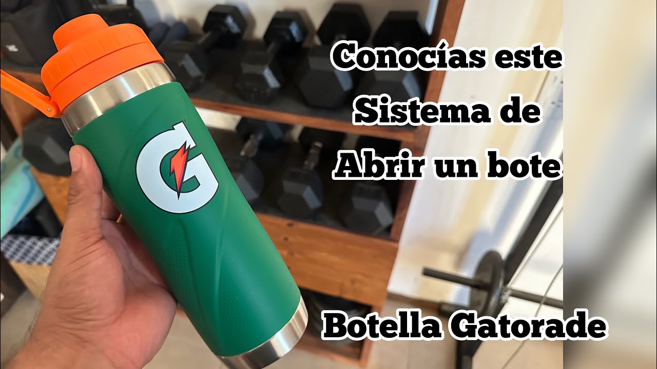 GATORADE/BOTELLA DE ACERO INOXIDABLE con un sistema de beber muy ...