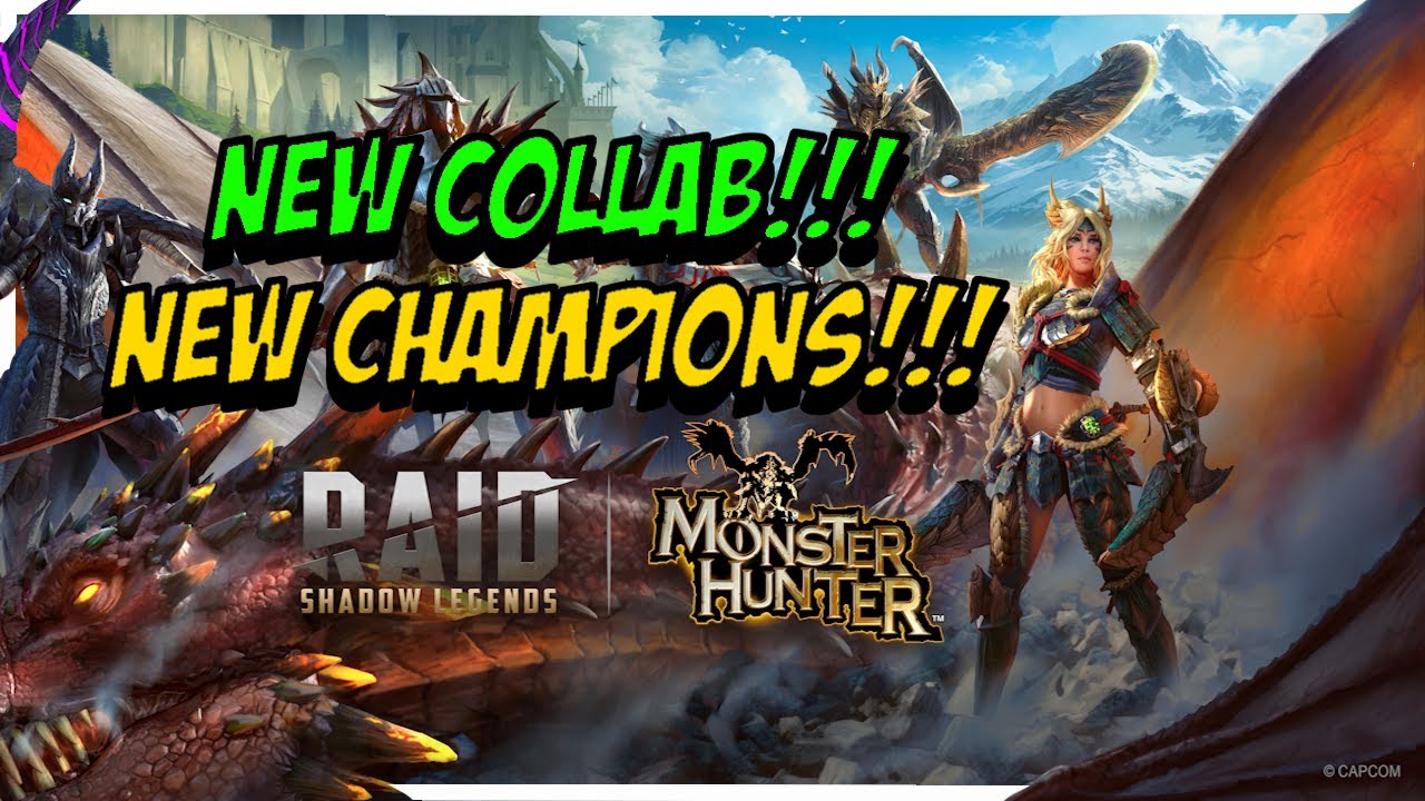 NEW CHAMPIONS! Monster Hunter X Raid: Shadow Legends Collaboration!!! - YouTube