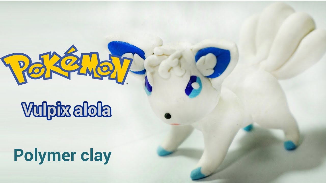 Vulpix Alola Pokemon _ polymer clay _ Vulpix alola de plastilina _ clay ...