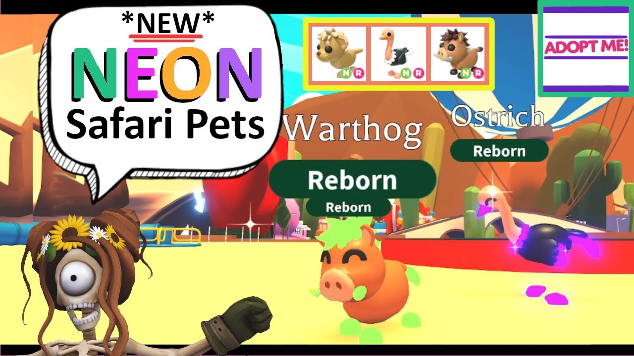 NEON Safari Pets [Safari Theme Update] - Adopt Me (Roblox) - YouTube