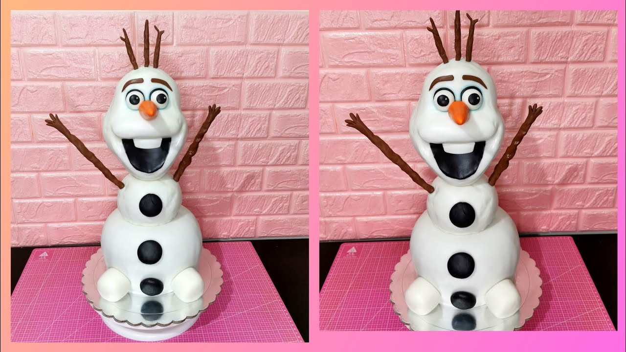 Olaf Cake | Gâteau Olaf | How to Make Olaf Cake #madebyMamiGlai - YouTube