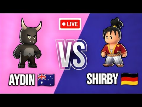 Aydin 🇦🇺 VS Shirby 🇩🇪 1V1 WORLD CUP!! LIVE Stumble Guys - YouTube