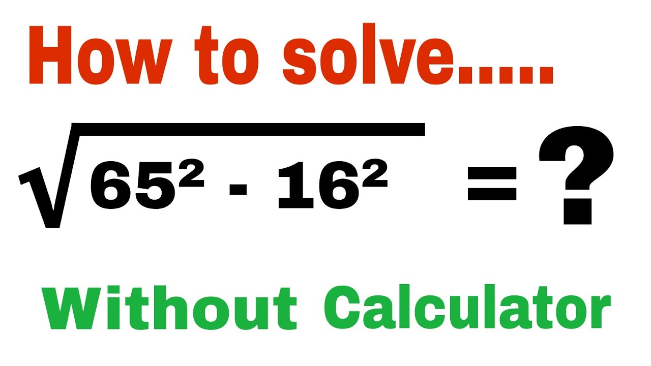 A Square Root Problem 🔥 How To Simplify 👈🏻👈🏻👈🏻 Maths Square 5531