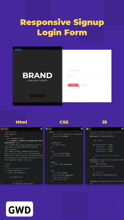 Login Form Loginpage Loginform Css Coding Code Webproject Webdesign Javascript Shorts