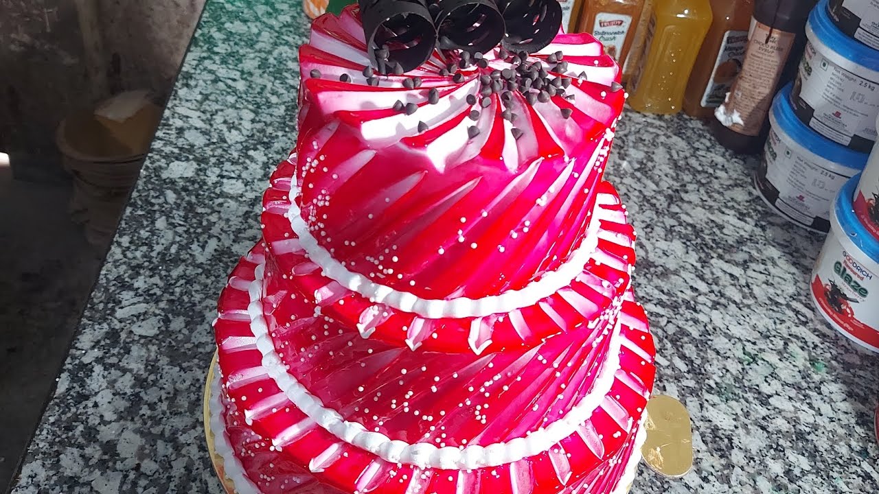 strawberry flavour cake video teen Manjil strawberry birthday cake ...