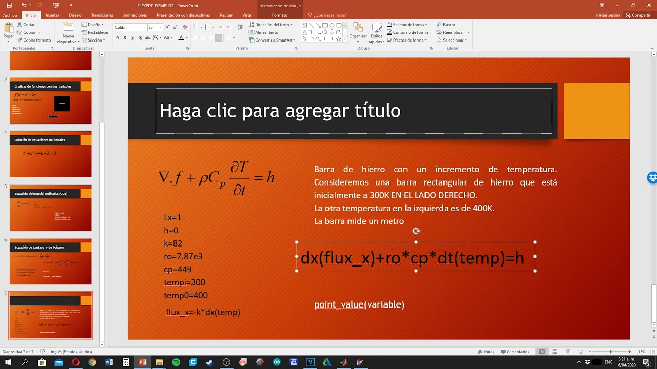 Métodos numéricos. Introducción FLEX.PDE PARTE 2 - YouTube