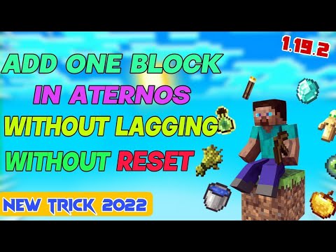 How To Add OneBlock In Aternos Minecraft 1.19.2+ | Install Oneblock Mod ...