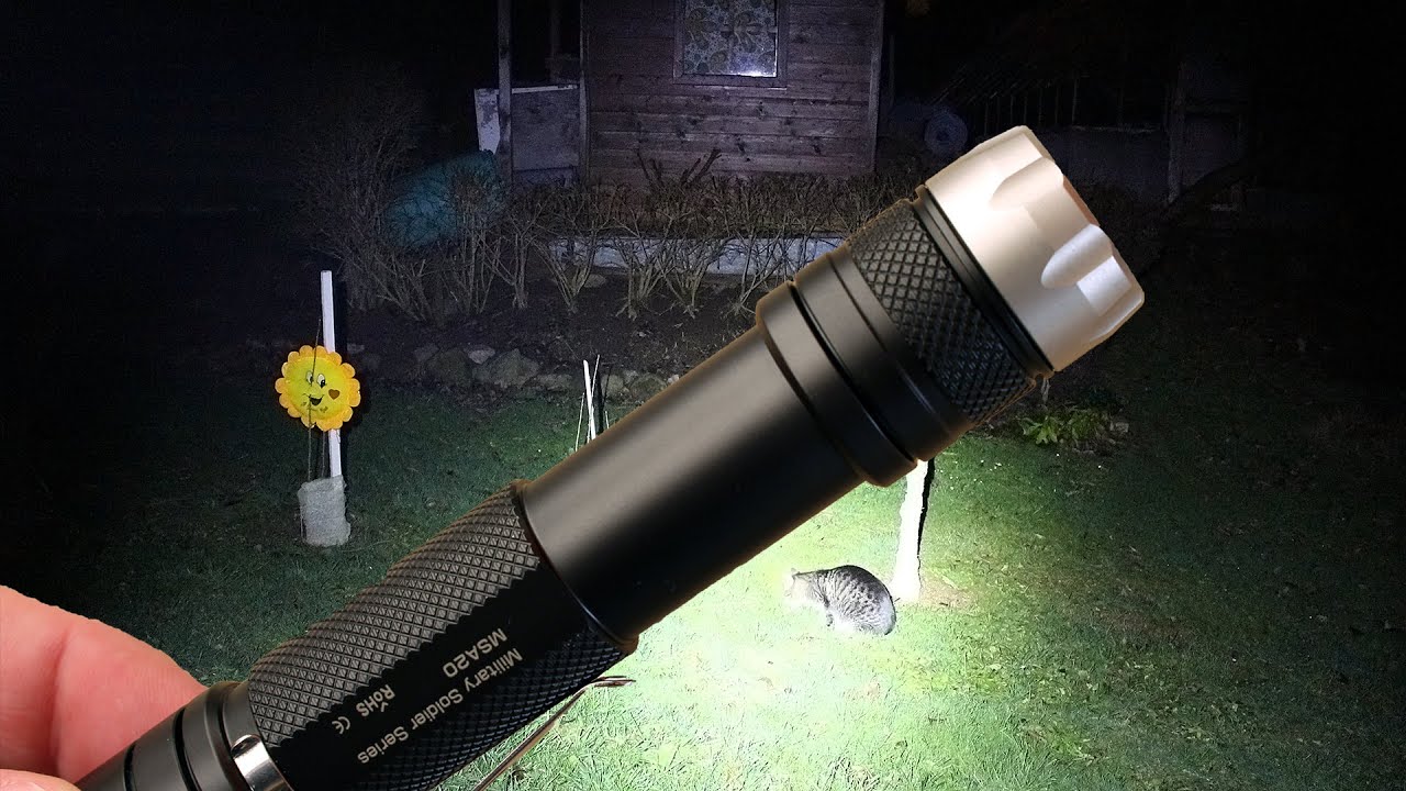 Niteye MSA20 LED Flashlight Review - YouTube