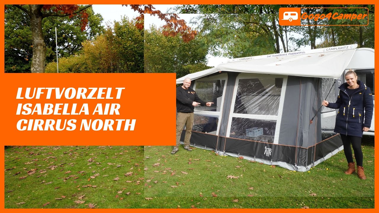 Luftvorzelt ISABELLA Air Cirrus North 400 - aufblasbares Vorzelt für ...