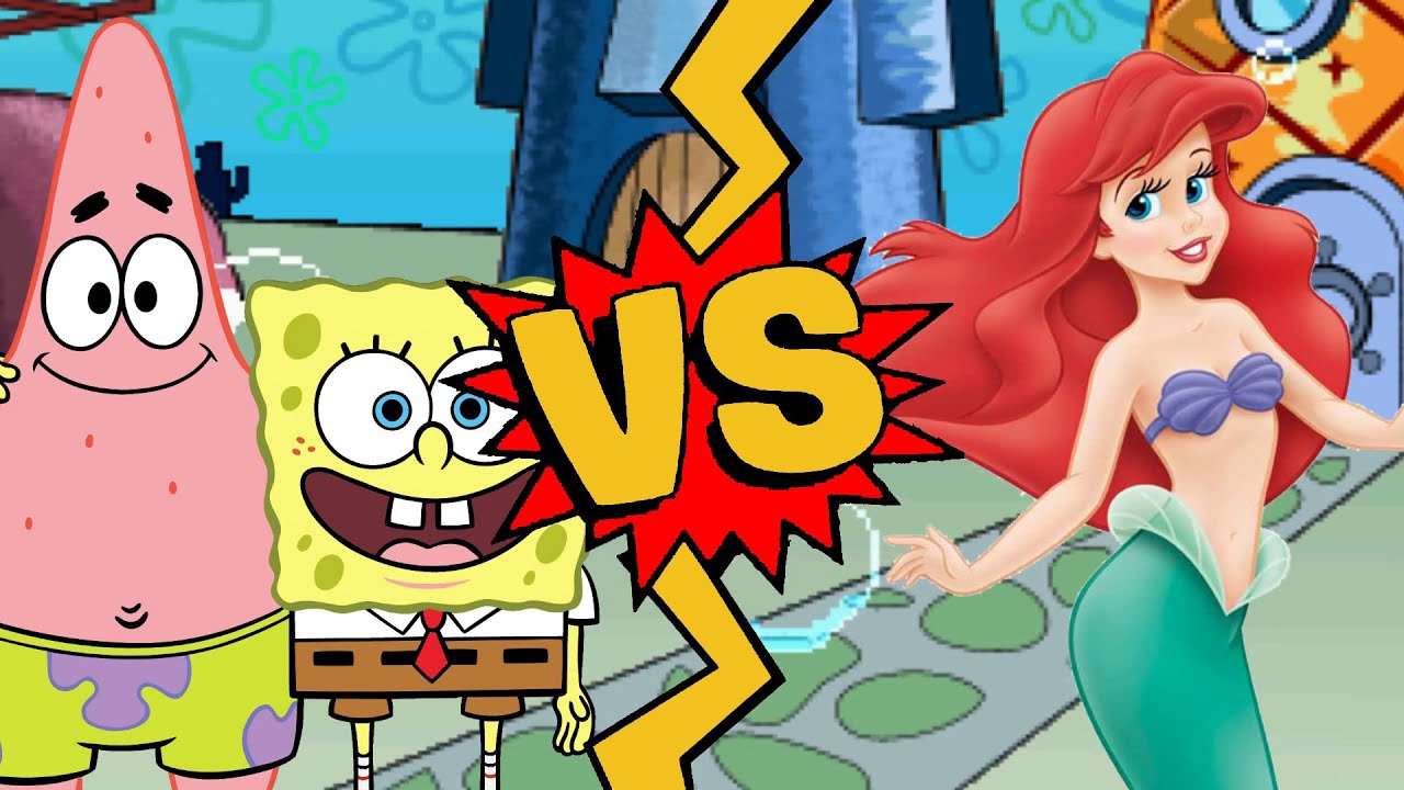 M.U.G.E.N. Battles | SpongeBob/Patrick Star vs Ariel | SpongeBob ...