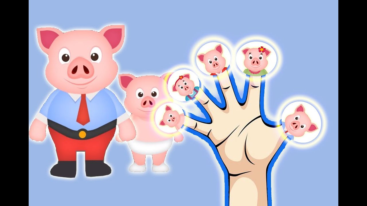 The Pig Finger Family Nursery Rhyme - YouTube