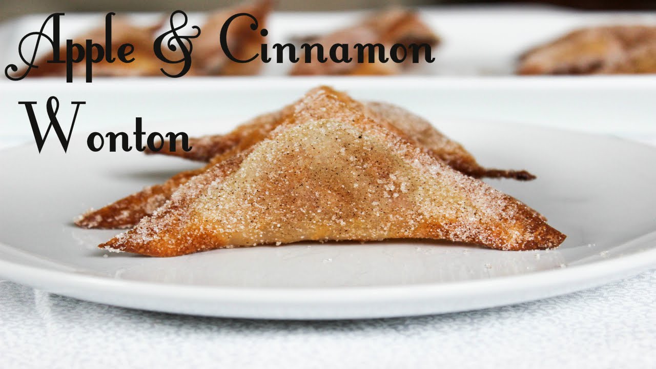 Apple & Cinnamon Wonton Recipe - Healthy and Delicious Desserts - YouTube