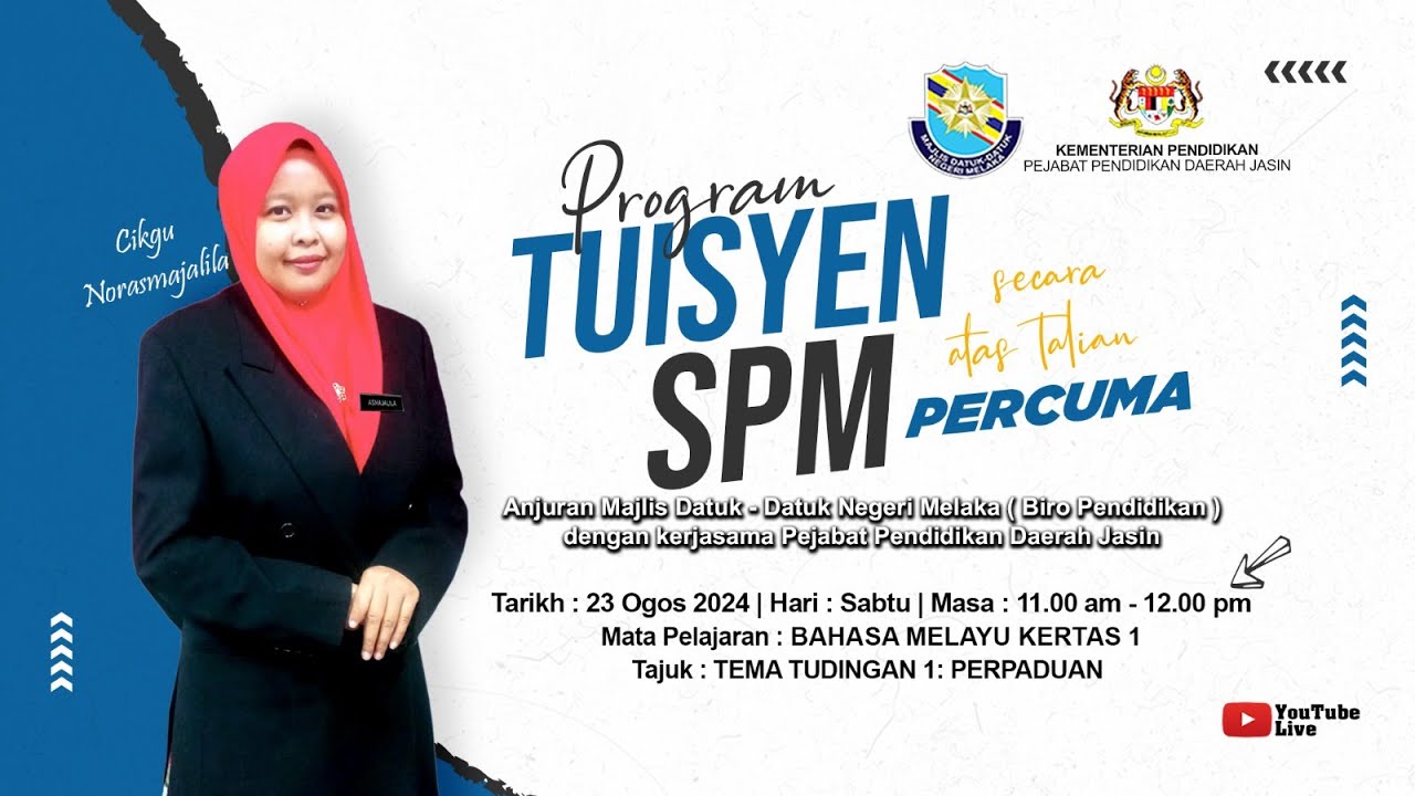 Bahasa Melayu SPM : TEMA TUDINGAN 1: PERPADUAN - YouTube