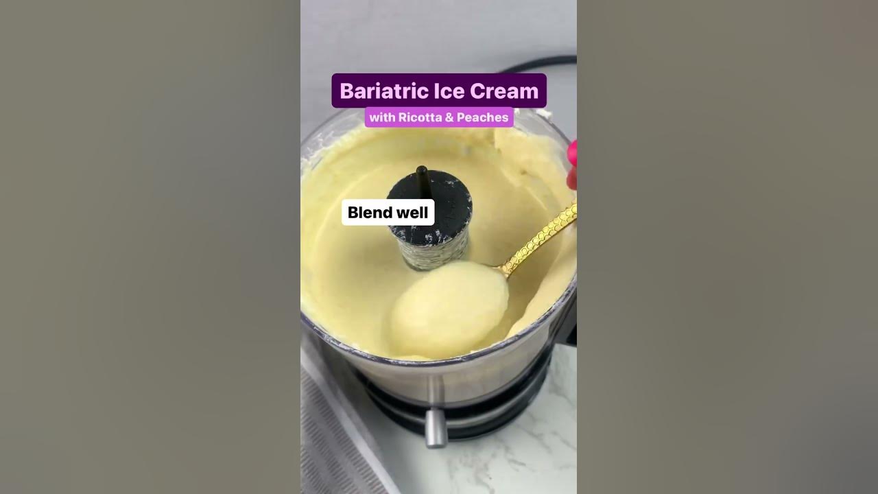 Low Fat Ricotta Ice Cream With Peaches Bariatric Friendly Recipes Wls Bariatricsurgery