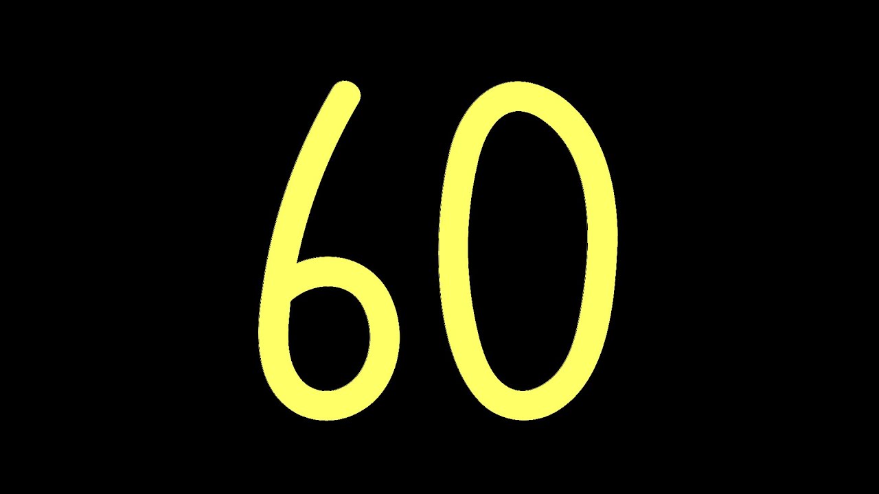 Unmellow Yellow Countdown Timer -60 seconds - YouTube