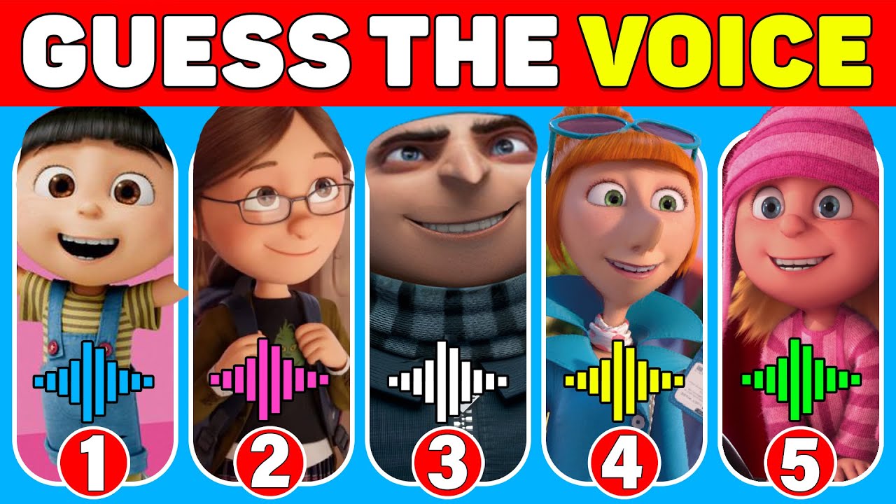 Guess the Voice of DESPICABLE ME Characters | Quiz for fans! - YouTube