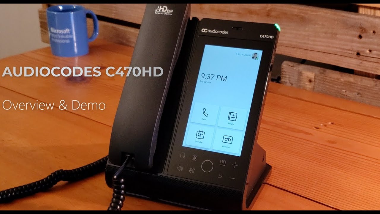 AudioCodes C470HD - Certified Microsoft Teams IP Phone Device Overview ...