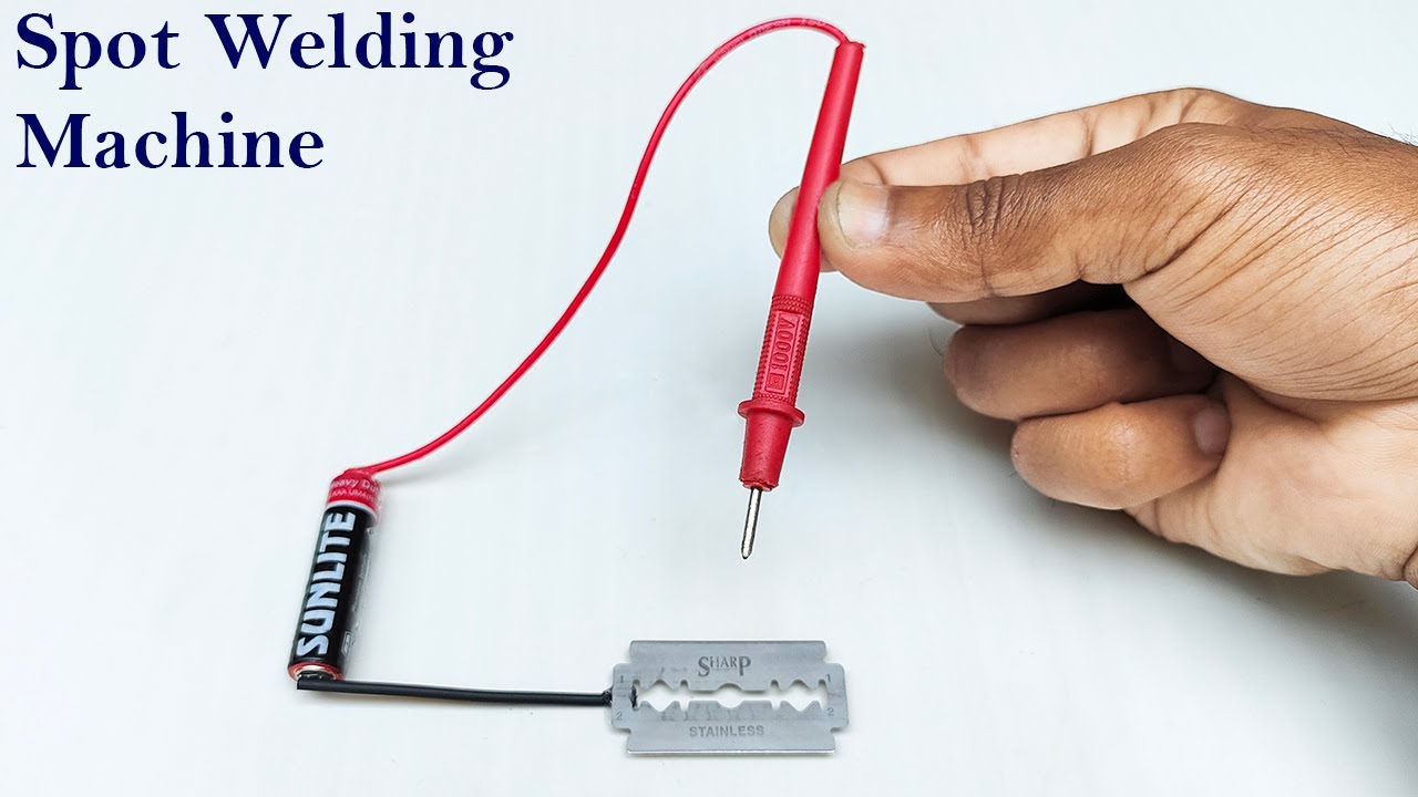 How To Make Simple Spot Welding Machine At Home | Diy 12V Spot Welding ...