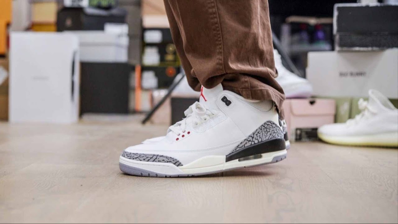 AJ3白水泥：年度最佳还是年度灾难？到底值不值得买？Air Jordan 3 White Cement 2023 Review & On ...