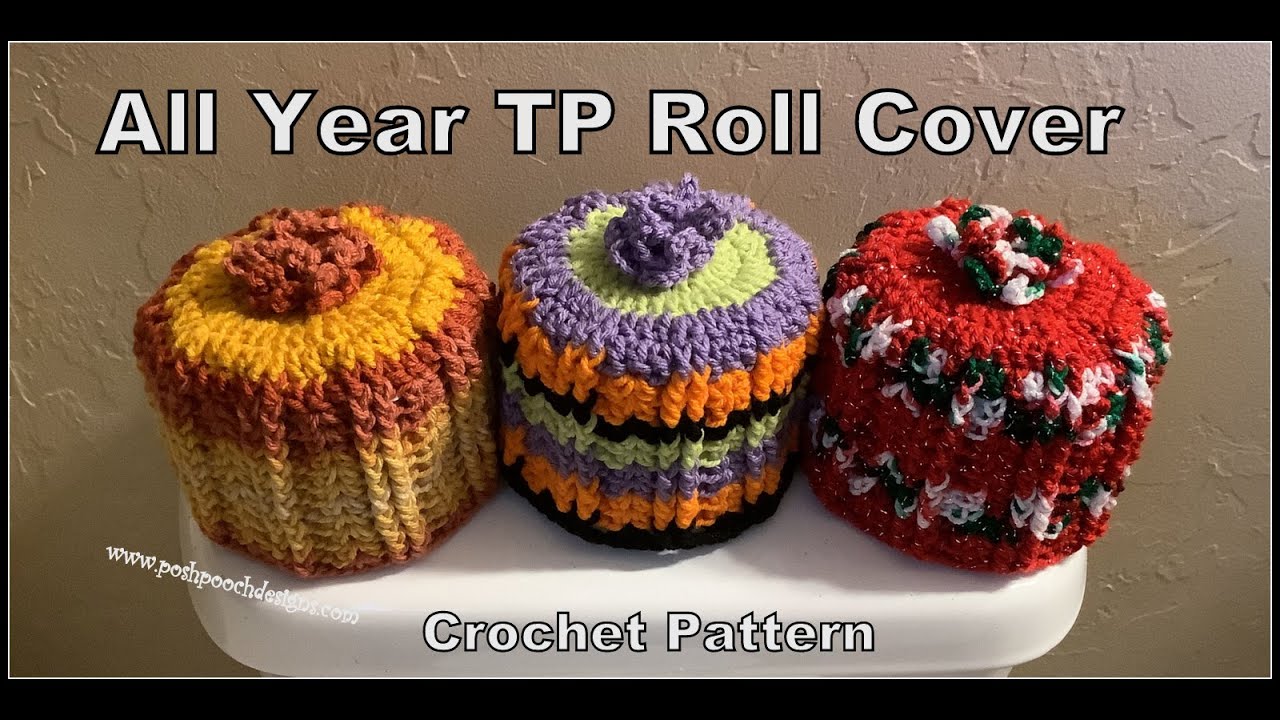 All Year TP Roll Cover Crochet Pattern #crochet #crochetvideo #tpcover ...