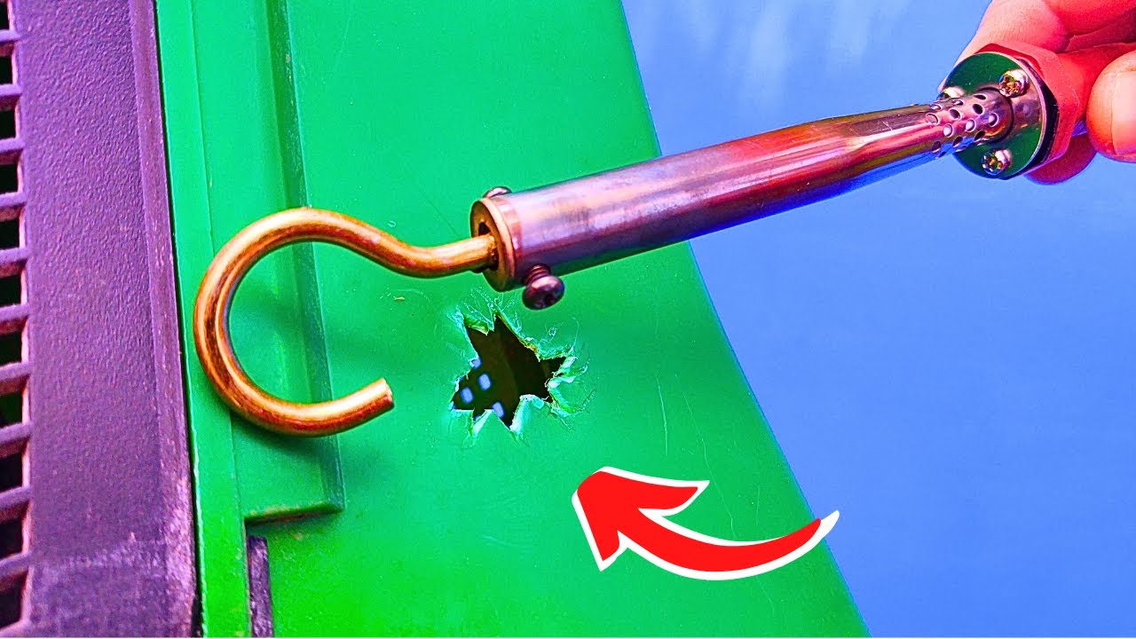 6 Methods of welding plastic with steel. Easy way to fix broken ...