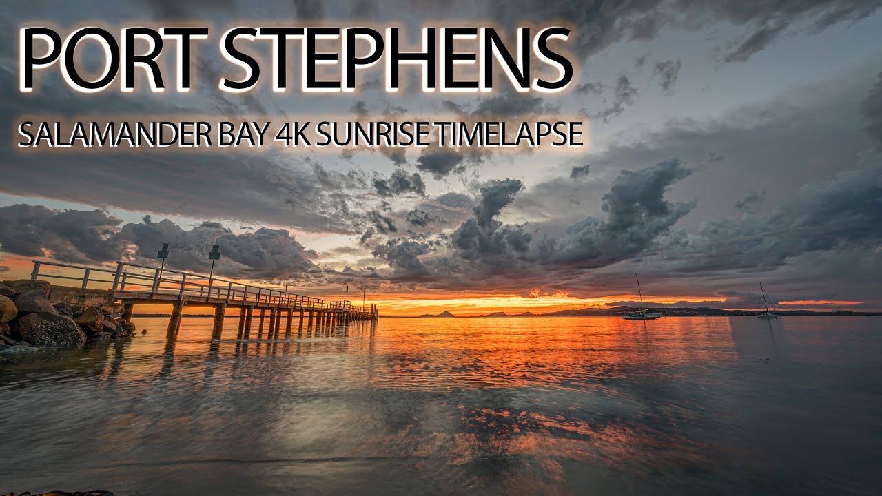 Port Stephens NSW - Salamander Bay 4k Sunrise Timelapse. - YouTube