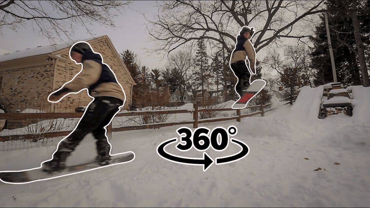 LEARNING HOW TO BACKSIDE 360 (Snowboarding) - YouTube