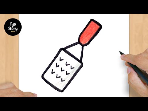 #492 How to Draw a Grater - Easy Drawing Tutorial - YouTube
