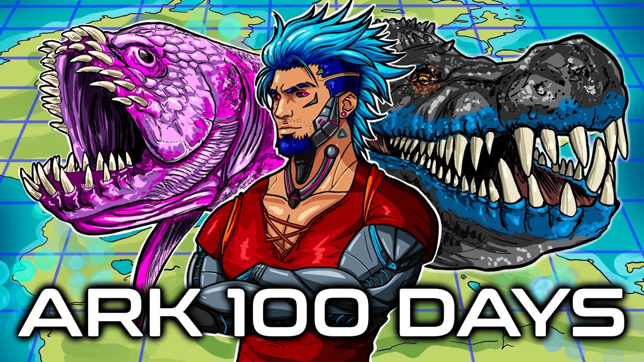 I Survived 100 Days in Ark Survival Ascended The Center - YouTube