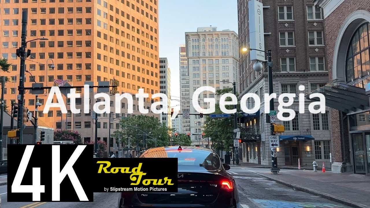 Road Tour of Midtown and Downtown Atlanta in 4K - Driving Peachtree St ...