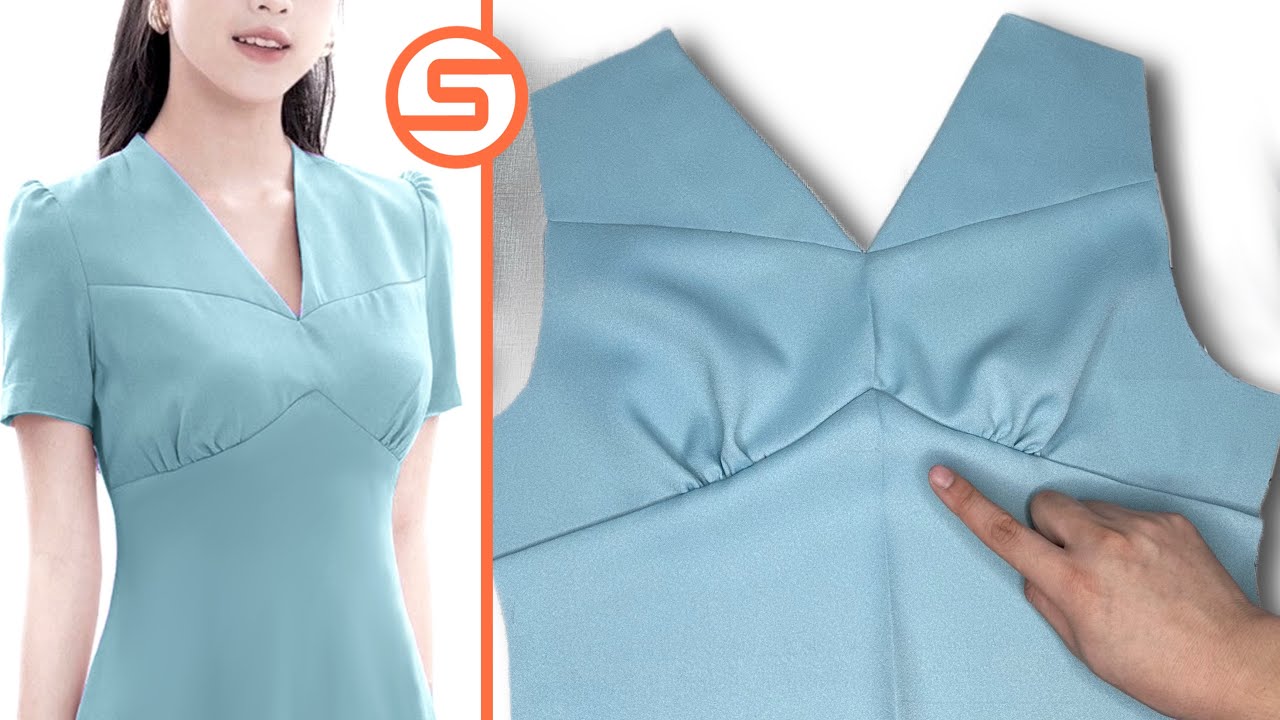 V Neckline Design Stitching Tutorial with Easy Method | Unique Sewing ...