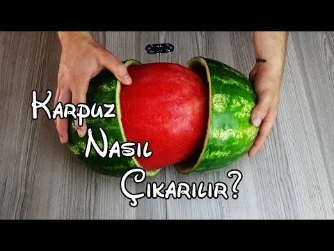 Karpuz Nasıl Çıkarılır? - Best Watermelon Trick - (Karpuzu bütün çıkarıp arkadaşlarınızı şaşırtın!)