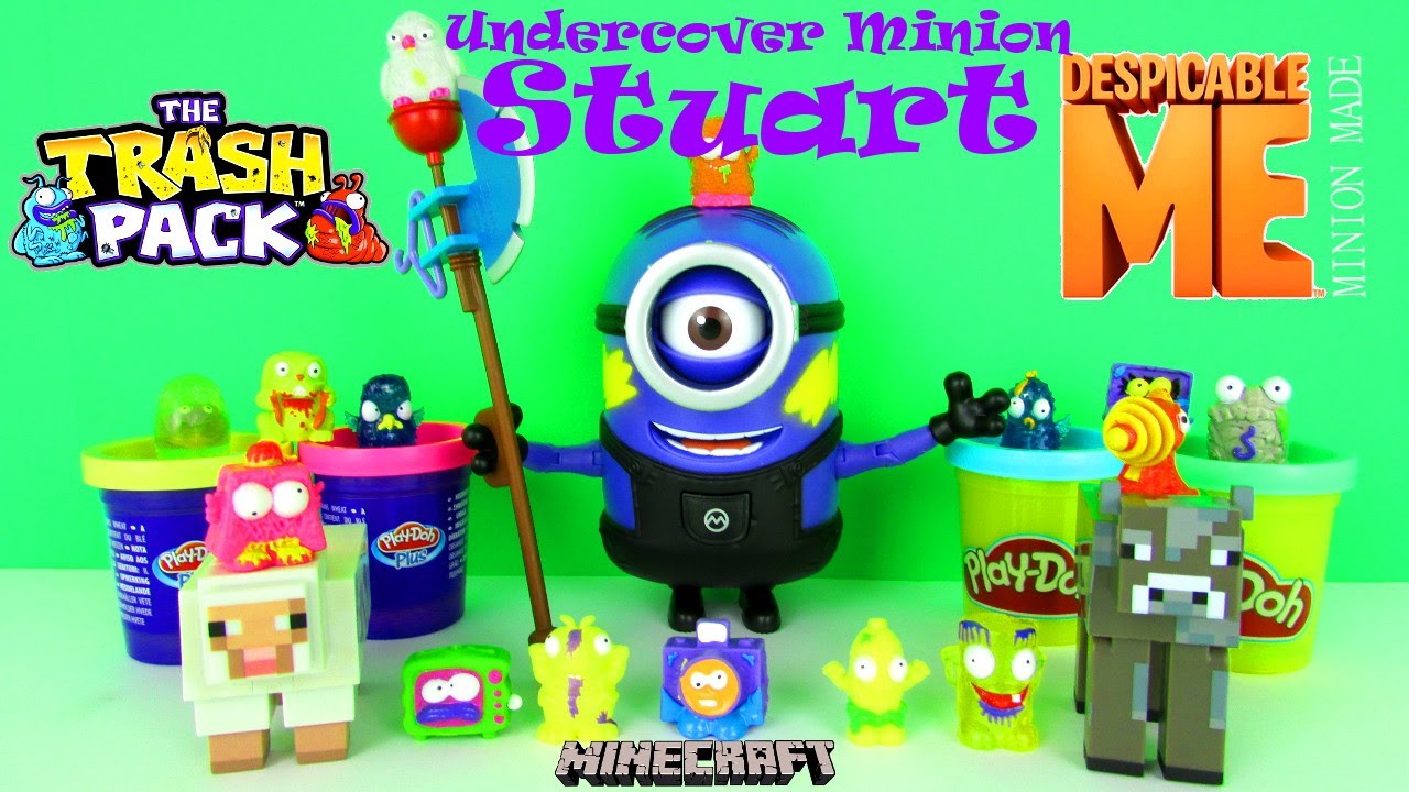 Despicable Me Minion Made Undercover Minion Stuart Figure Funny Toy ...