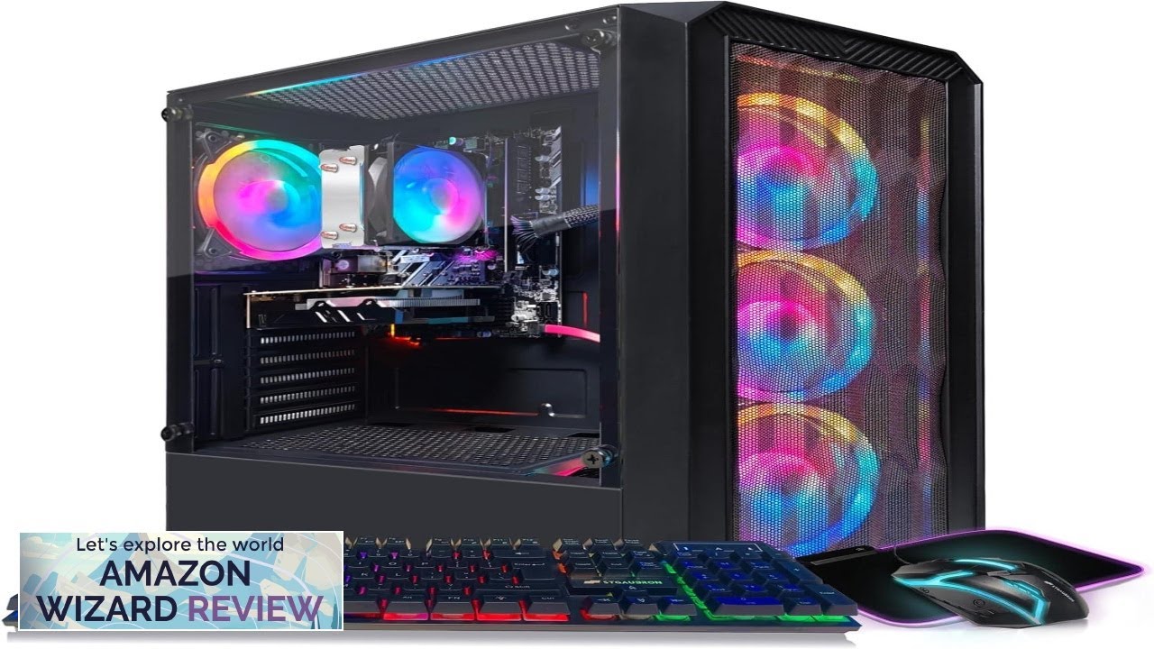 STGAubron Gaming Desktop PC Radeon RX 590 8G GDDR5 AMD Athlon 3000G ...