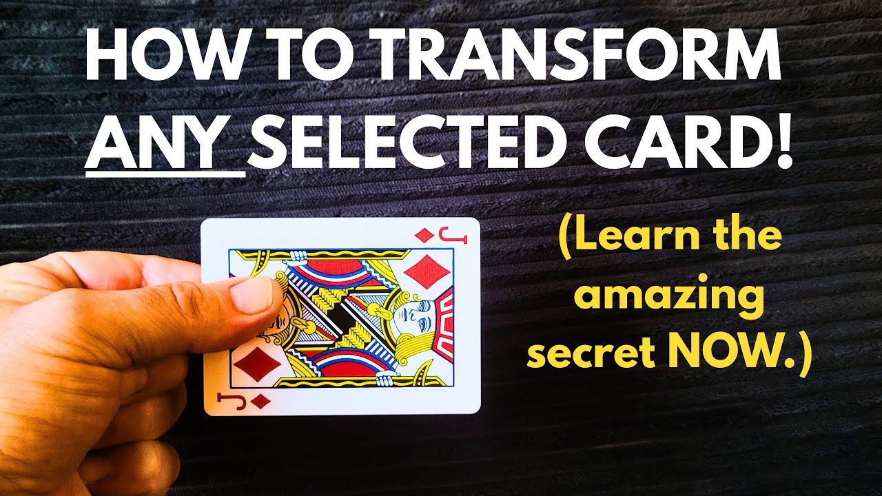 Learn How to TRANSFORM Ordinary Playing Cards (Jay Sankey Magic Trick ...