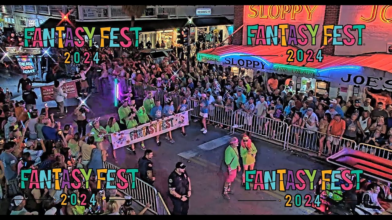 Fantasy Fest 2024: Key West Florida Webcam Recording - YouTube