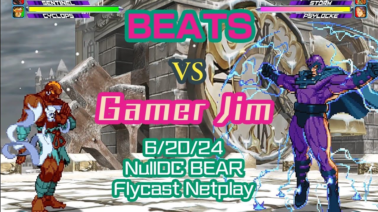 Mvc2 Beats(MSP, Dhalsim/Sentinel/Cyclops) vs Gamer Jim(MSP) 6/20/24 NullDC BEAR Flycast Netplay ...