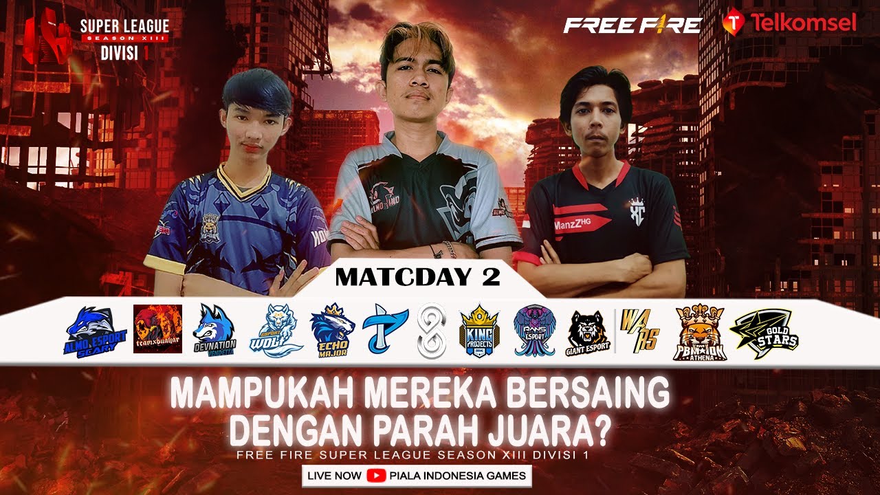 [LIVE] DAY 2 FFSL SEASON XIII DIVISI 1 - YouTube