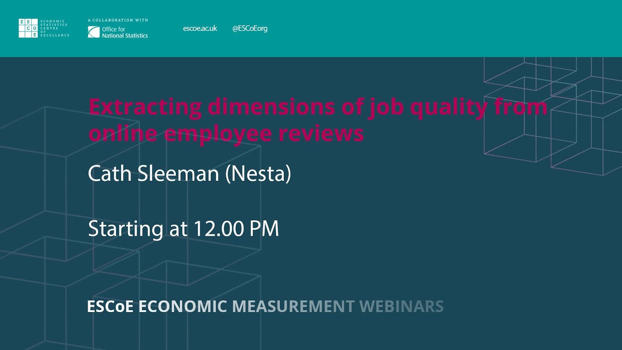 Cath Sleeman Economic Measurement Webinar 8 February 2024 - YouTube
