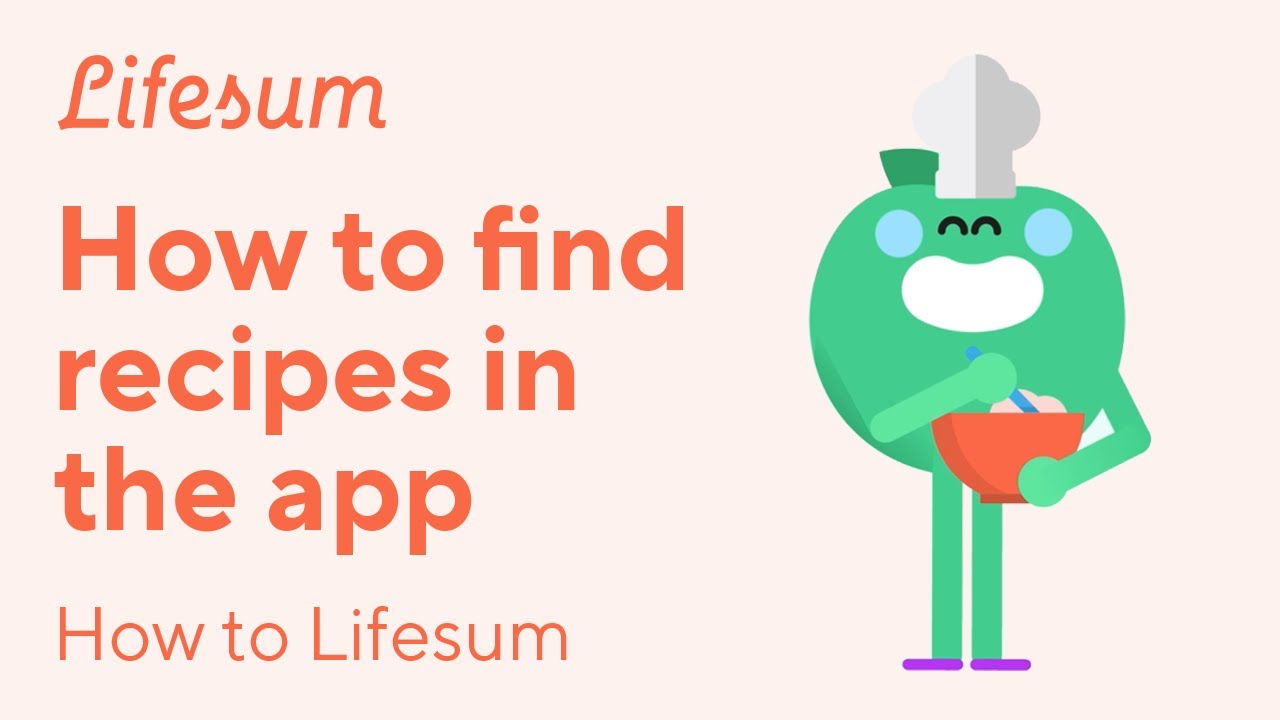 How to find a recipe in the Lifesum app | How to Lifesum - YouTube