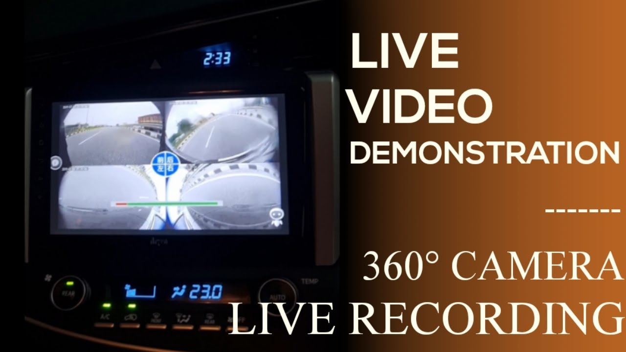 DEMONSTRATION OF 360 CAMERA'S LIVE RECORDING OF ALL 4 SIDES #9550010888 ...