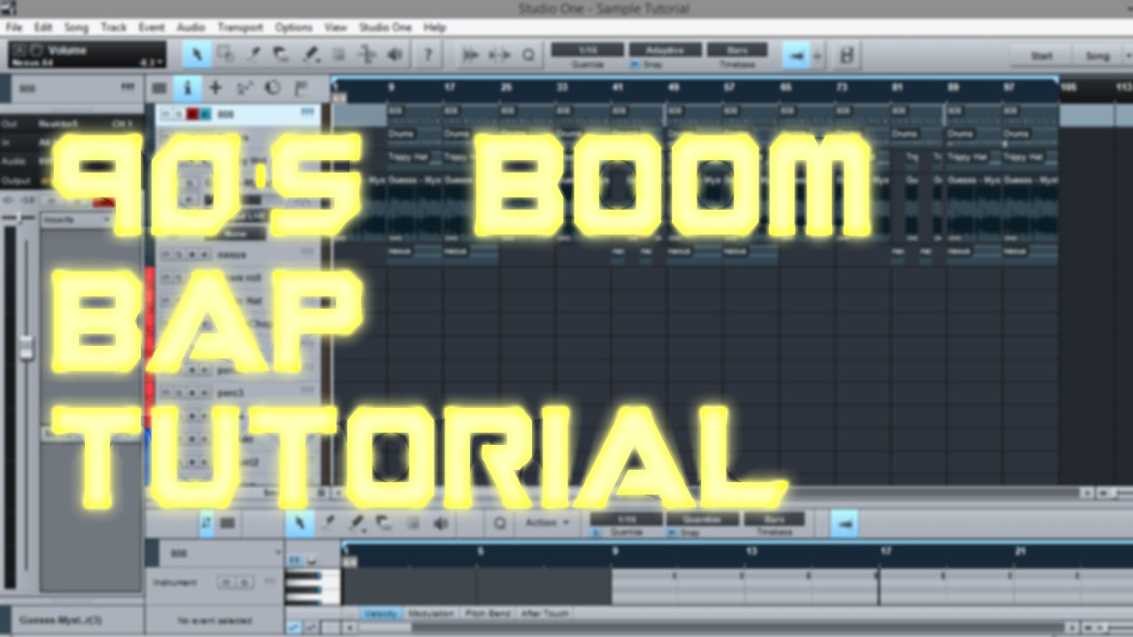 BOOM BAP SWING TUTORIAL | 90's MPC STYLE IN PRESONUS STUDIO ONE - YouTube