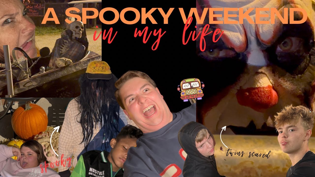 SPOOKY WEEKEND IN MY LIFE 👻 haunted bus ride w/ the cousins + bts of a ...