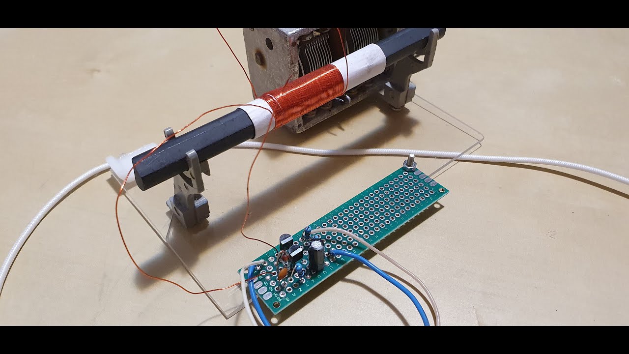 Reflex radio receiver - AM - 550 - 1600 KHZ - Homemade. - YouTube